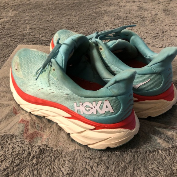 Hoka | Shoes | Hoka Mens Blue And Red Running Shoes | Poshmark